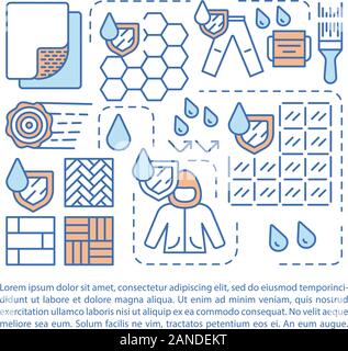 Waterproof construction coating brochure template layout. Flyer ...