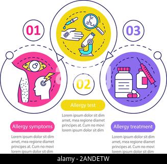Allergy treatment brochure template layout. Allergic disease prevention ...