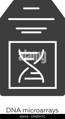 DNA microarray black glyph icon Stock Vector Image & Art - Alamy