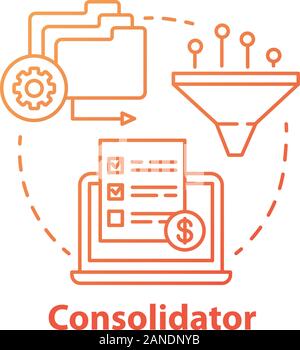 Order consolidation abstract concept vector illustration set. Picking ...