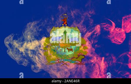 Flag burning - Vermont Stock Photo - Alamy