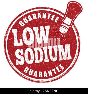 low sodium reduced salt label stamp design isolated for packaging in ...