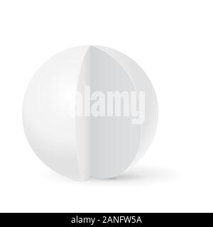 Sphere with cut out piece. White template Stock Vector Image & Art - Alamy