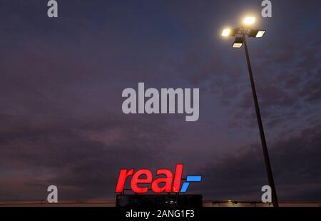 Real hypermarket in Germany Stock Photo - Alamy