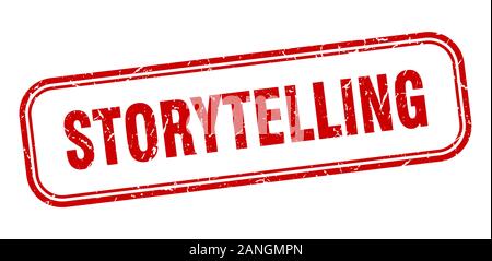 storytelling square stamp. storytelling grunge sign set Stock Vector ...