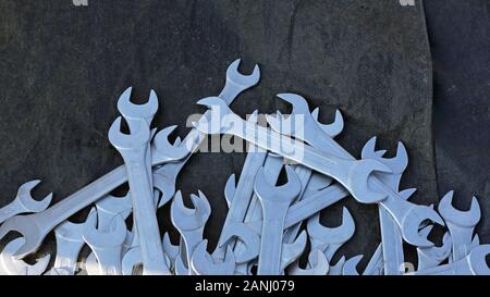 Big Pile of Various Wrench Spanner Tools Stock Photo - Alamy