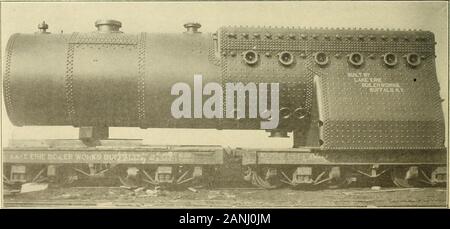 High pressure steam tanks. This is in thermal power plant part Stock ...