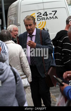 its not hard to spot the familiar face of John Challis in the crowd ...