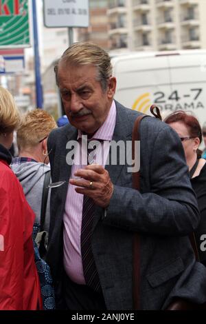 its not hard to spot the familiar face of John Challis in the crowd ...