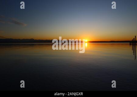 Ambach, Germany January 2020: Impressions Ambach - recreation area ...