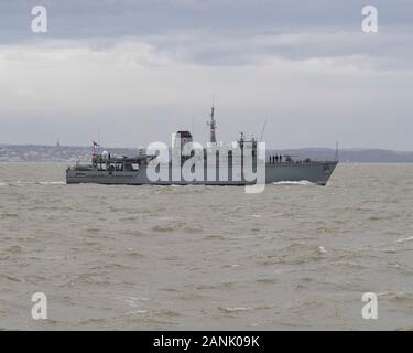 A Royal Navy Hunt-class destroyer during the Second World War, c. 1942 ...