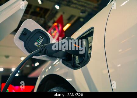 electric car charging station handle Stock Photo - Alamy