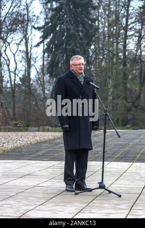 The Russian ambassador to Poland Sergey Andreyev is seen wearing a ...