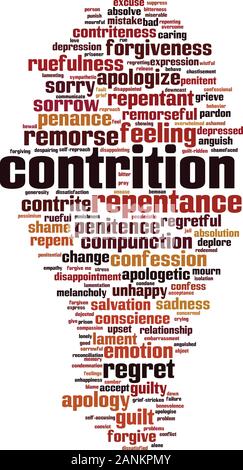 Forgiveness word cloud concept. Collage made of words about forgiveness ...