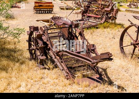 Late 19th century farm equipment Stock Photo - Alamy