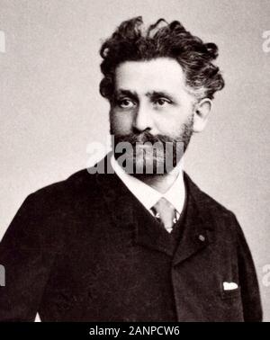 French painter Tony Robert-Fleury in his Paris studio, circa 1885 ...