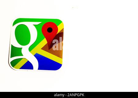 Google maps and Google, Social Media Background Stock Photo - Alamy