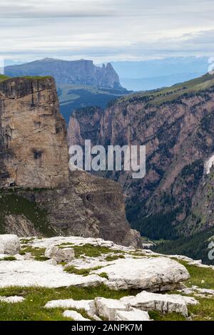 Vallunga mountain valley. Langental. Puez-Odle Natural Park. The ...