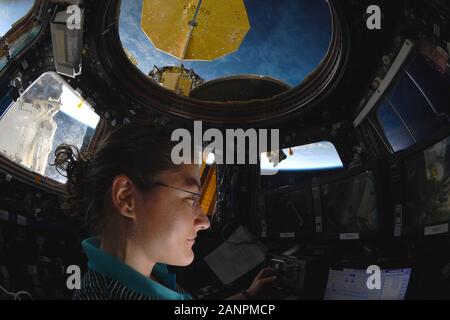 Interior view from the International Space Station Cupola module ...