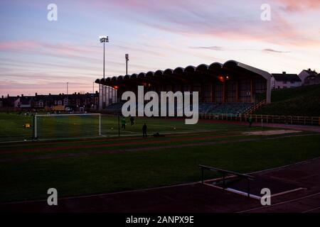 General View of Jenner Park. Barry Town United v Bala Town JD Cymru ...