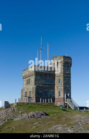 Signal Hill National Historic Site. View of Cabot Tower, St. John's ...