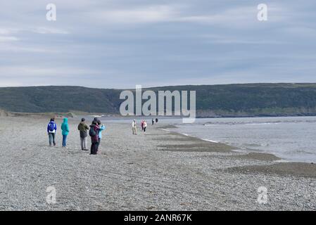 Scenic spot in St. Vincent's beach, Newfoundland, Canada. Stop and ...