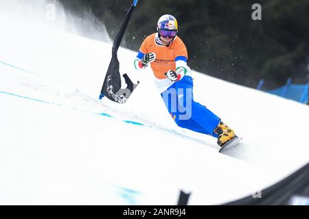 Roland Fischnaller of Italy competes in Parallel Giant Slalom, FIS ...