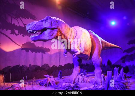 Animatronic, dinosaurs, Natural History Museum, London, England, UK ...