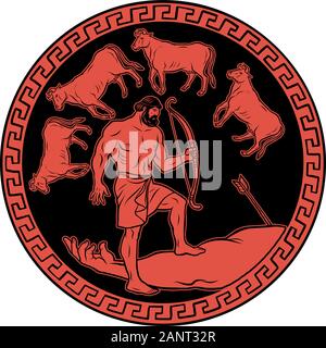 Obtain the cattle of the monster Geryon. 12 Labours of Hercules ...