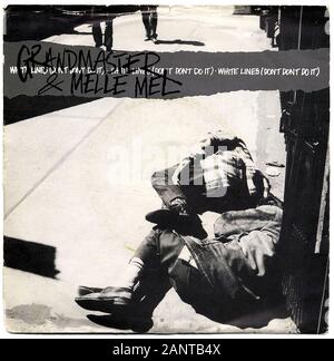 Black Album Cover With White Lines