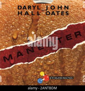 Daryl Hall & John Oates - Maneater - Classic vintage vinyl album Stock ...