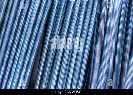 Background texture of steel rods used in construction to reinforce ...