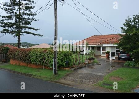 Post War low set house in the Brisbane suburb of Carina, with fibro ...