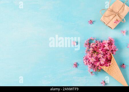 A bouquet of flowers in a gift box box, Booker of roses for mother's ...