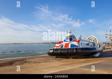 The Hover travel, hovercraft, terminal in Southsea, Portsmouth, England ...