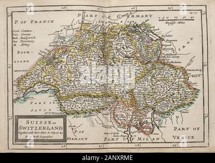 Antique map of America by Petrus Kaerius 1646 from John Speed Prospect ...
