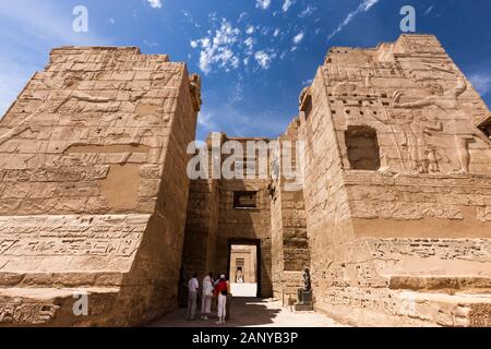 Medinet Habu, Migdol gate(Pylon), The Mortuary Temple of Ramesses III ...