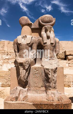 Ancient Egyptian Statues of the Medinet Habu, Mortuary Temple of ...