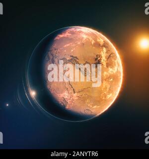 Dry earth globe without water. Global warming concept Stock Photo - Alamy