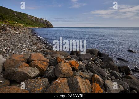 blackhead lighthouse and the whitehead to blackhead coastal path county ...