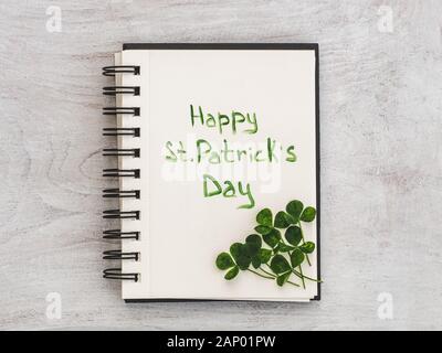 Happy Patrick's Day greeting card party invitation. Accessories for St ...