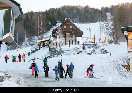 Semmering ski resort, Lower Austria, Viennese alps,Austria Stock Photo ...