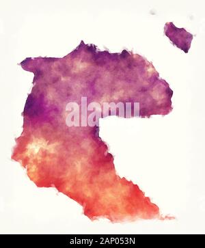 Morobe, province of Papua New Guinea. High resolution satellite map ...