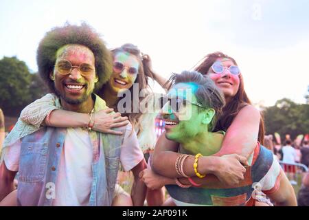 Two couples having great fun Stock Photo - Alamy