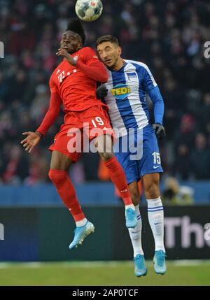 MUNICH, GERMANY - JANUARY 20: Alphonso Davies (FC FC Bayern Munich, 19 ...