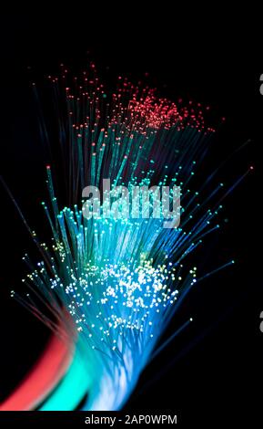 fiber optics, fiber threads for ultra fast internet communications ...