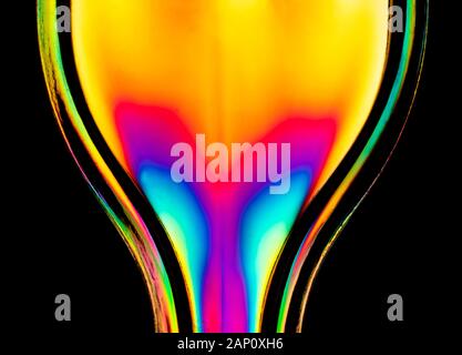 stress patterns in a plastic part Stock Photo - Alamy