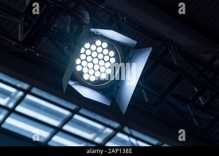 LED spotlight on mall roof Stock Photo - Alamy