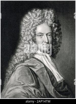 Engraving of Daniel Defoe (1660-1731) in the Pillory, born Daniel Foe ...