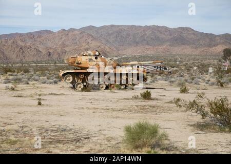 Tanks on display at the General Patton Memorial museum in Indio ...